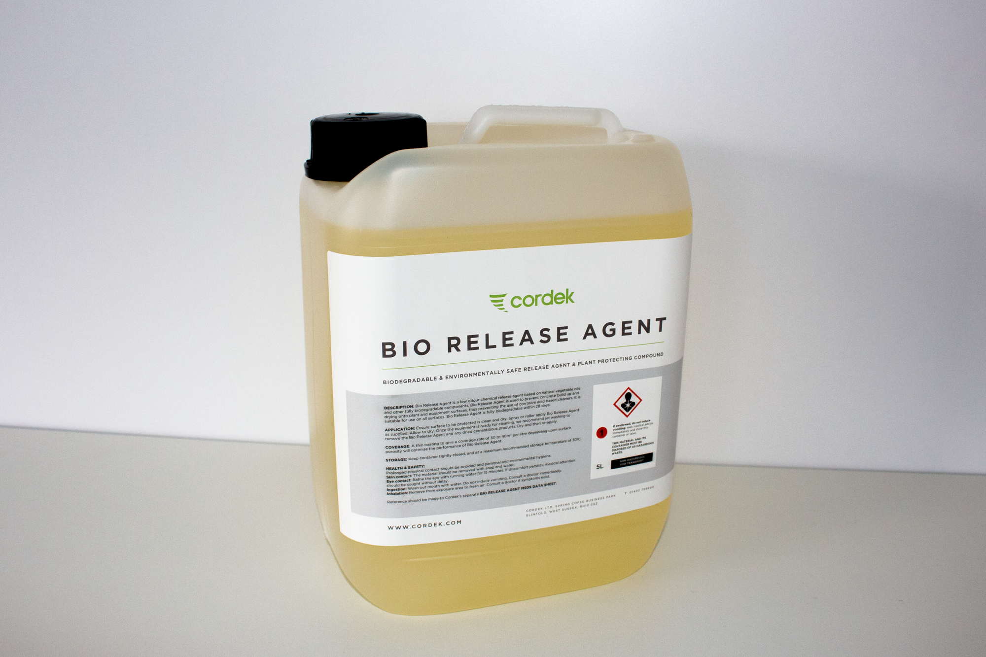 Bio Release Agent - For Use with Cordek's Range of Formwork Products ...